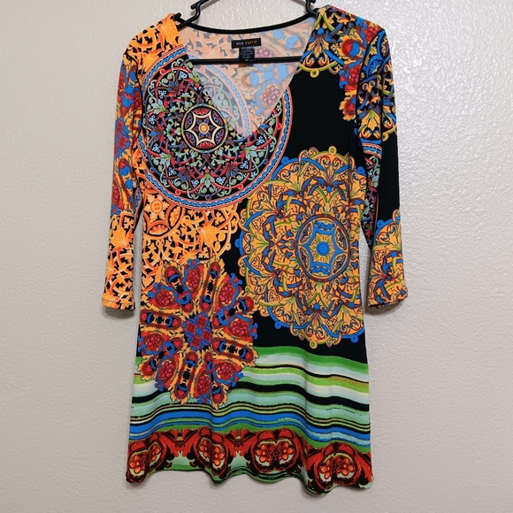 eva varro | Tops | Eva Varro Colorful Medallion Print Tunic Top | Poshmark